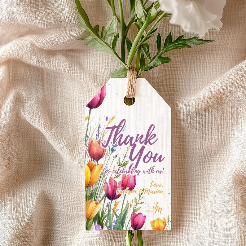 Floral Thank You Card Templates, Wedding Floral Thank You Cards, Pink ...