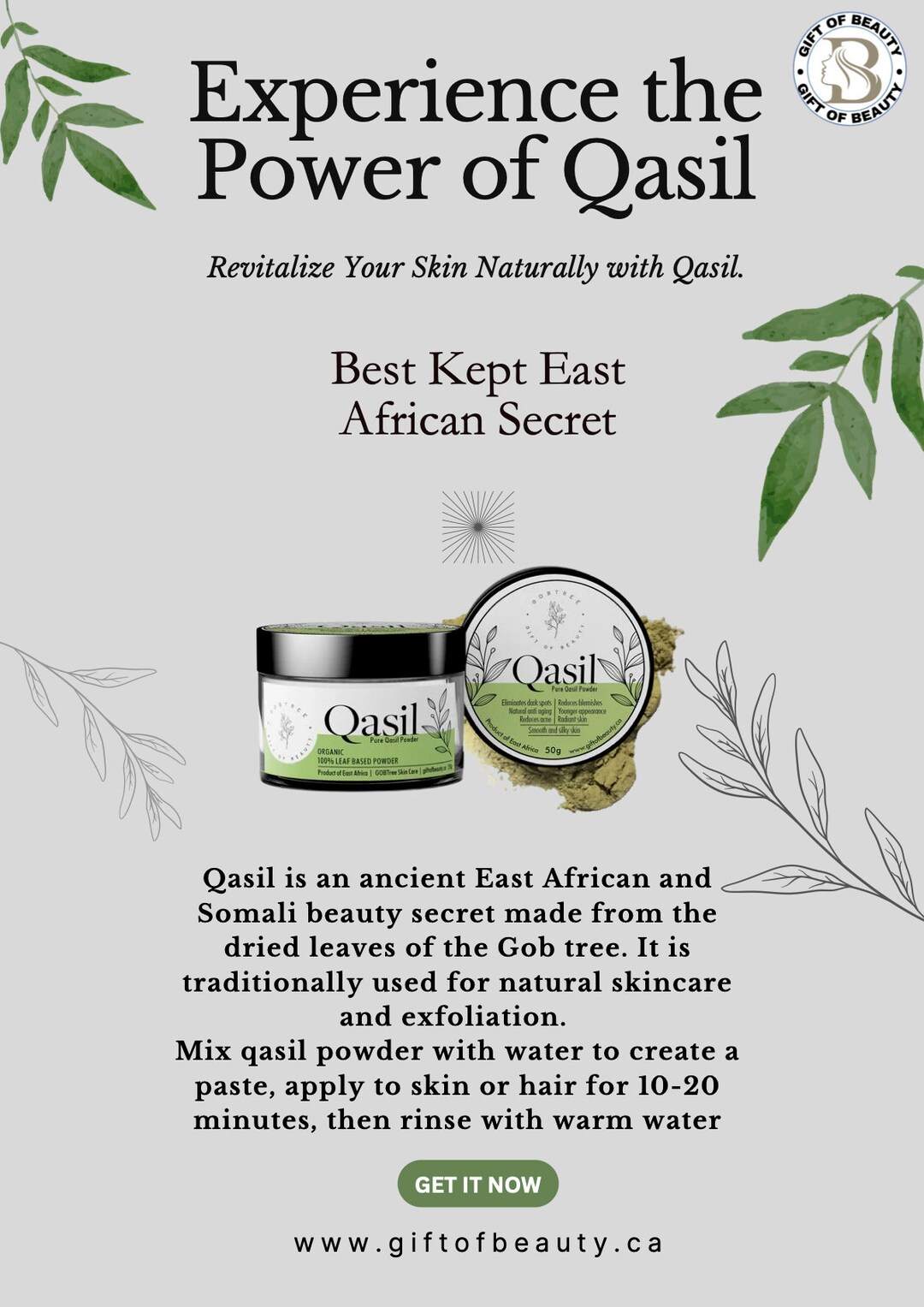 Qasil Powder Ancient Remedy Fine Qasil Powder Authentic Somali Qasil - Etsy