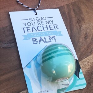 Teacher Appreciation Tags Lip Balm - Etsy