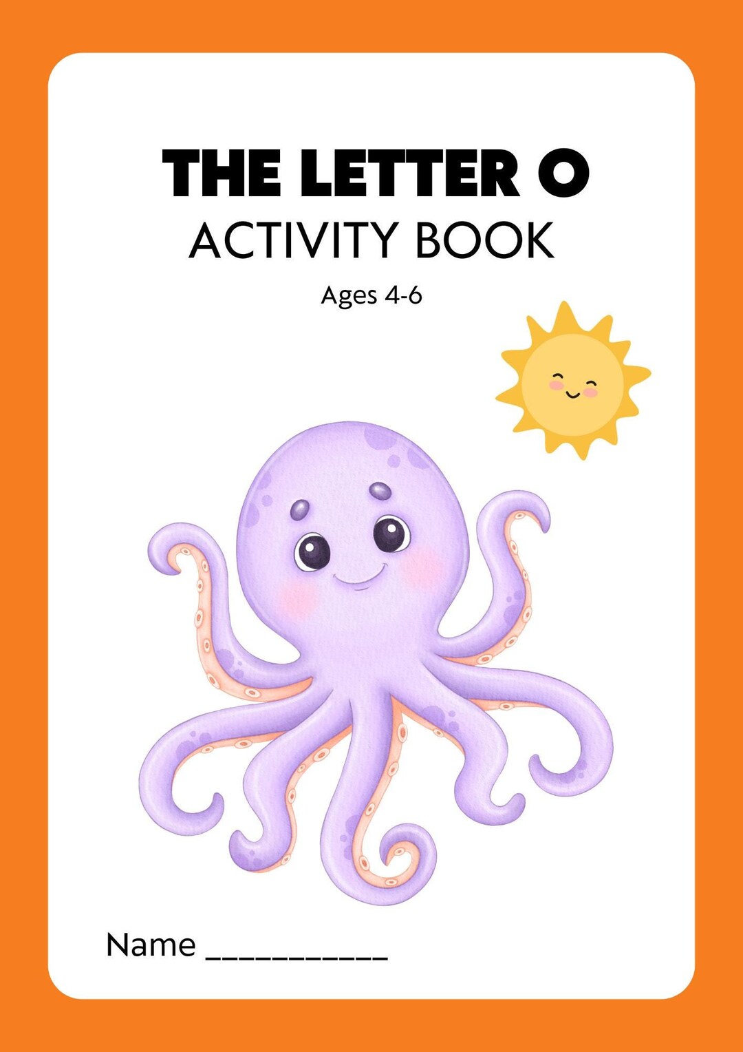 The Letter O Activity Book Age 4-6yr - Etsy
