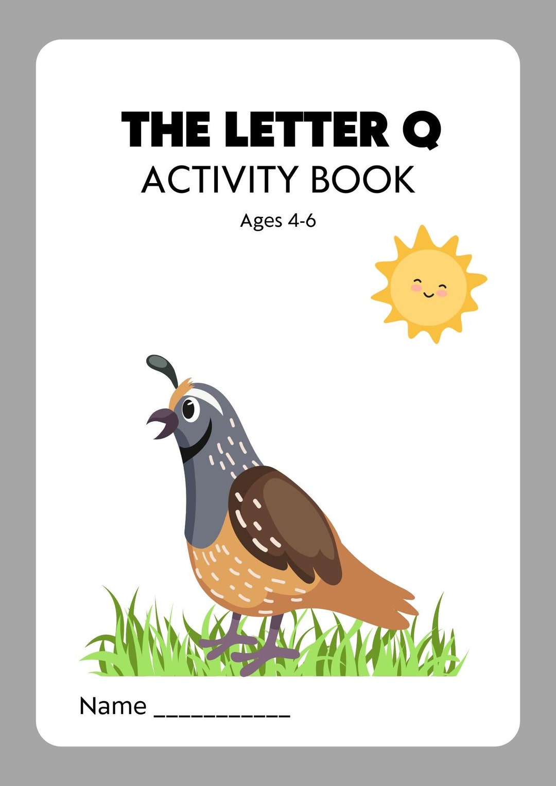 The Letter Q Activity Book Age 4-6yr - Etsy