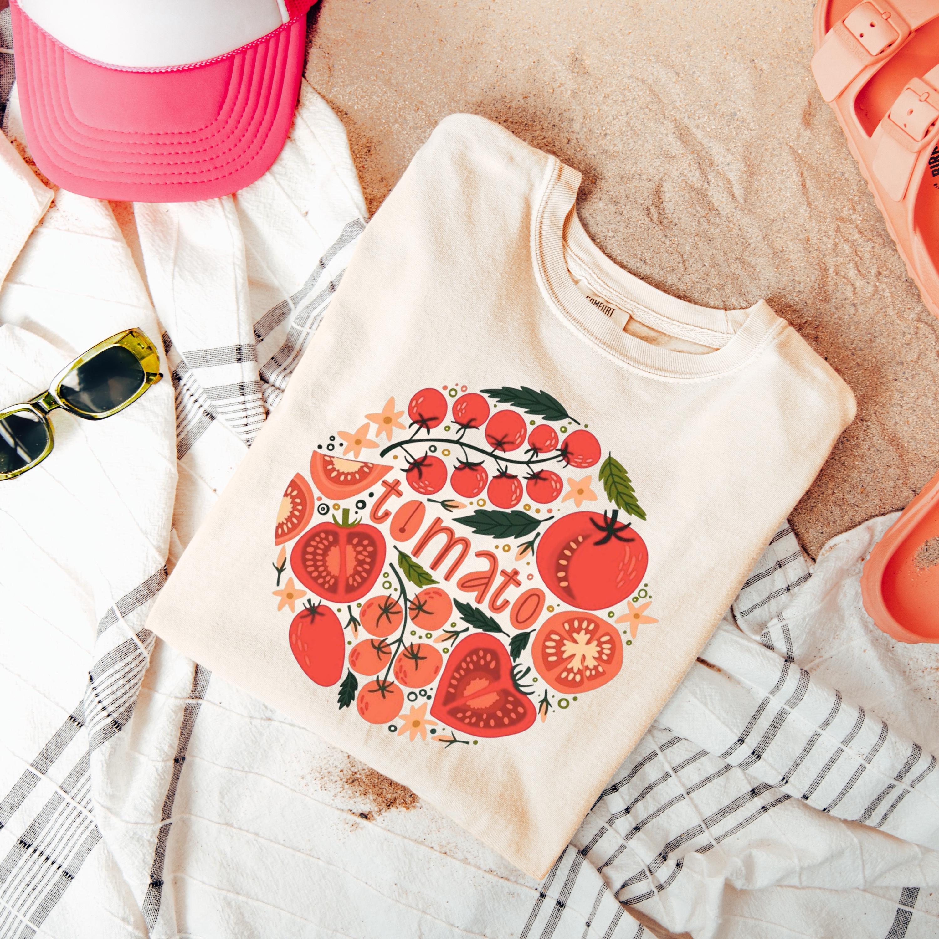 Comfort Colors® Tomato Shirt, Fruit Shirt, Botanical Shirt, Garden ...