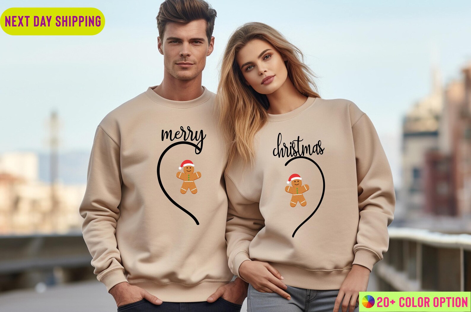Christmas Couple Matching Sweatshirt, Merry Christmas Couples ...