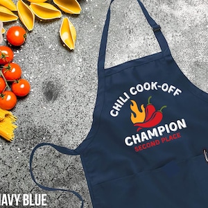 Personalized Chili Cook off Aprons, Custom Hot Pepper Cooking Contest ...
