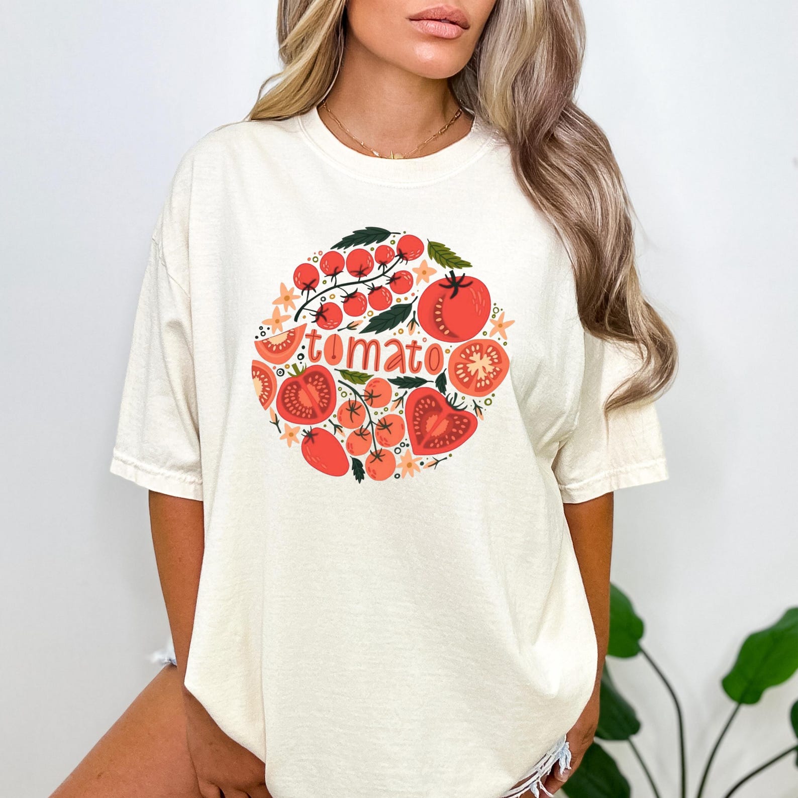 Comfort Colors® Tomato Shirt, Fruit Shirt, Botanical Shirt, Garden ...