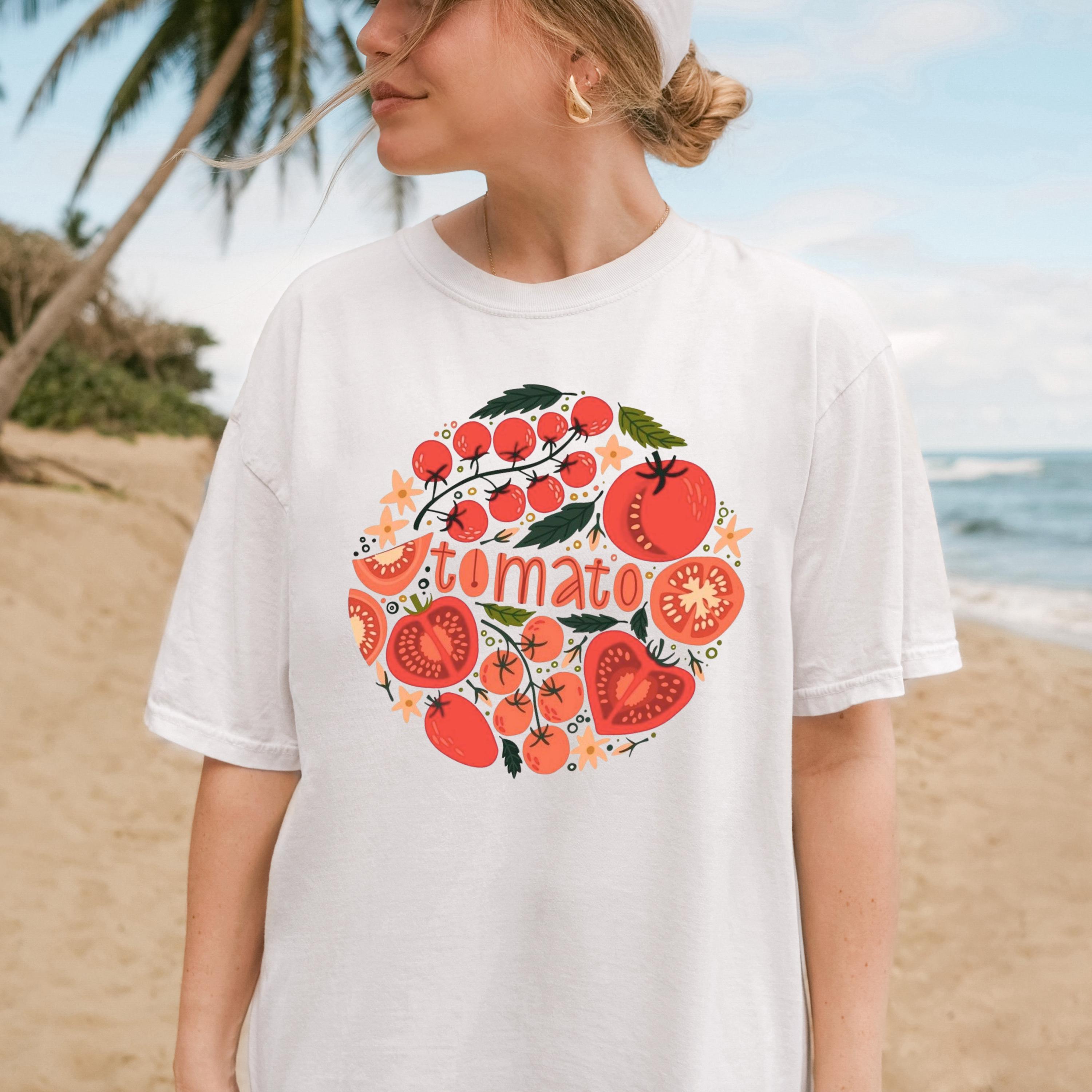 Comfort Colors® Tomato Shirt, Fruit Shirt, Botanical Shirt, Garden ...