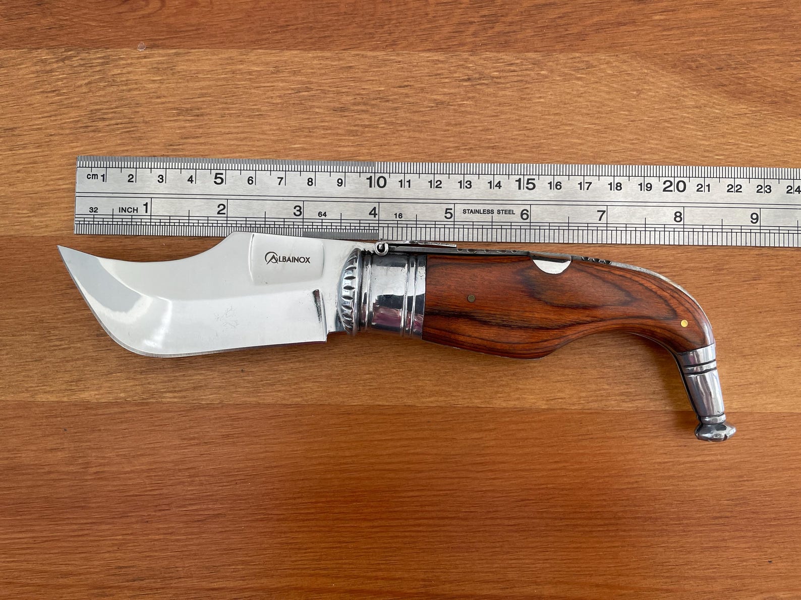 3.5” Spanish Navaja Capaora Pocket Knife Red Stamina Wood - USA Seller ...