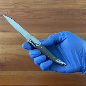 3.14" Spanish Navaja Pocket Knife Bull Horn Scales With Ratchet ...