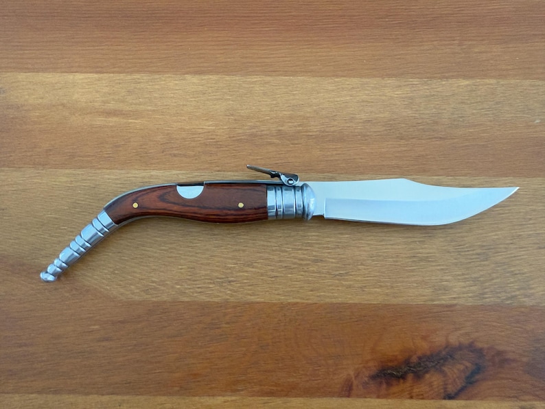 4” Steel Blade Navaja Sevillana Style Pocket Knife Handmade Ratchet ...