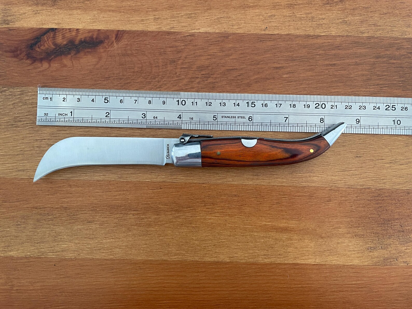 3.7" Hawkbill Skinning Tranchete Spanish Navaja Teja Pocket Knife ...