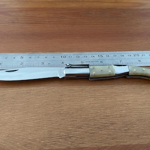 4" Arabian Style Navaja Folding Pocket Knife Bull Horn Scales Made in ...