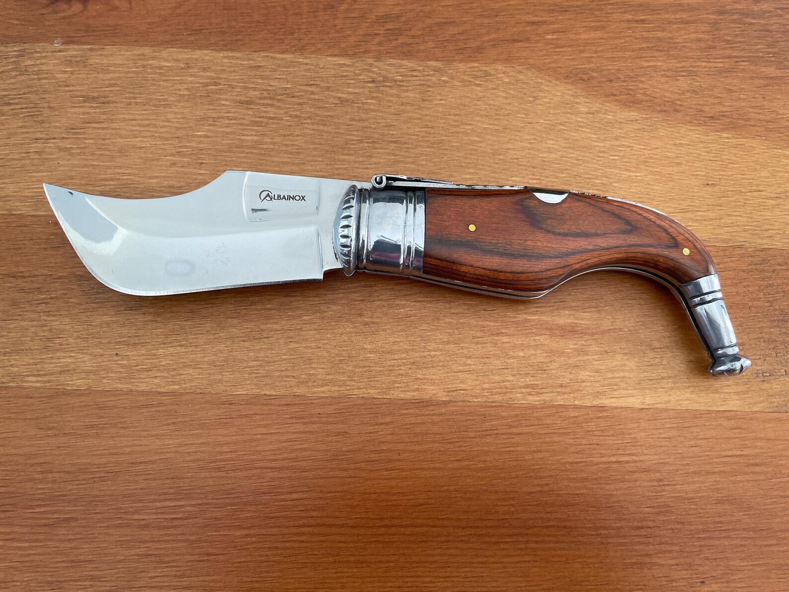 3.5” Spanish Navaja Capaora Pocket Knife Red Stamina Wood - USA Seller ...