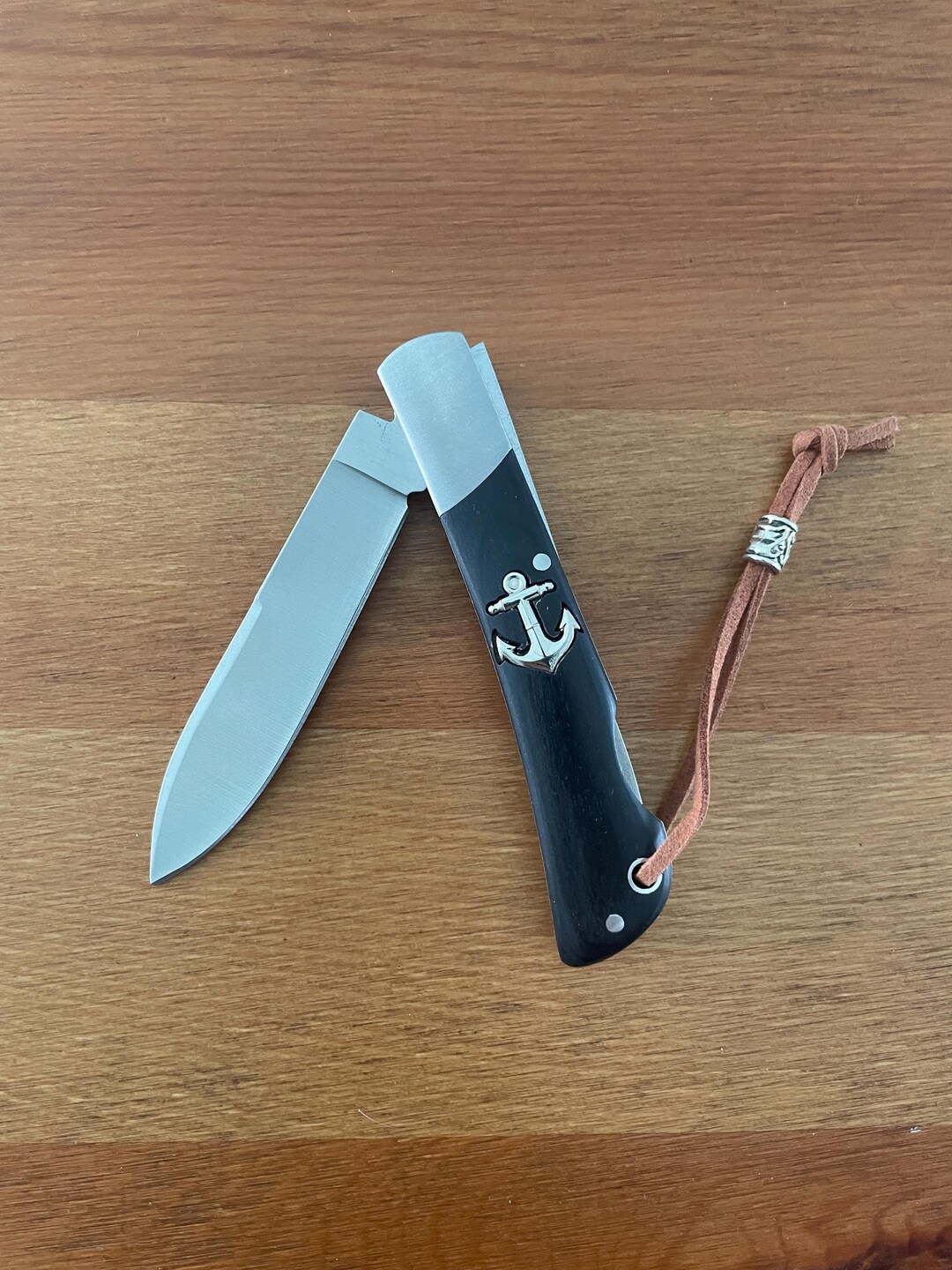 3.15" Steel Navaja Pocket Knife Sailor / Marinera Black Stamina Wood ...