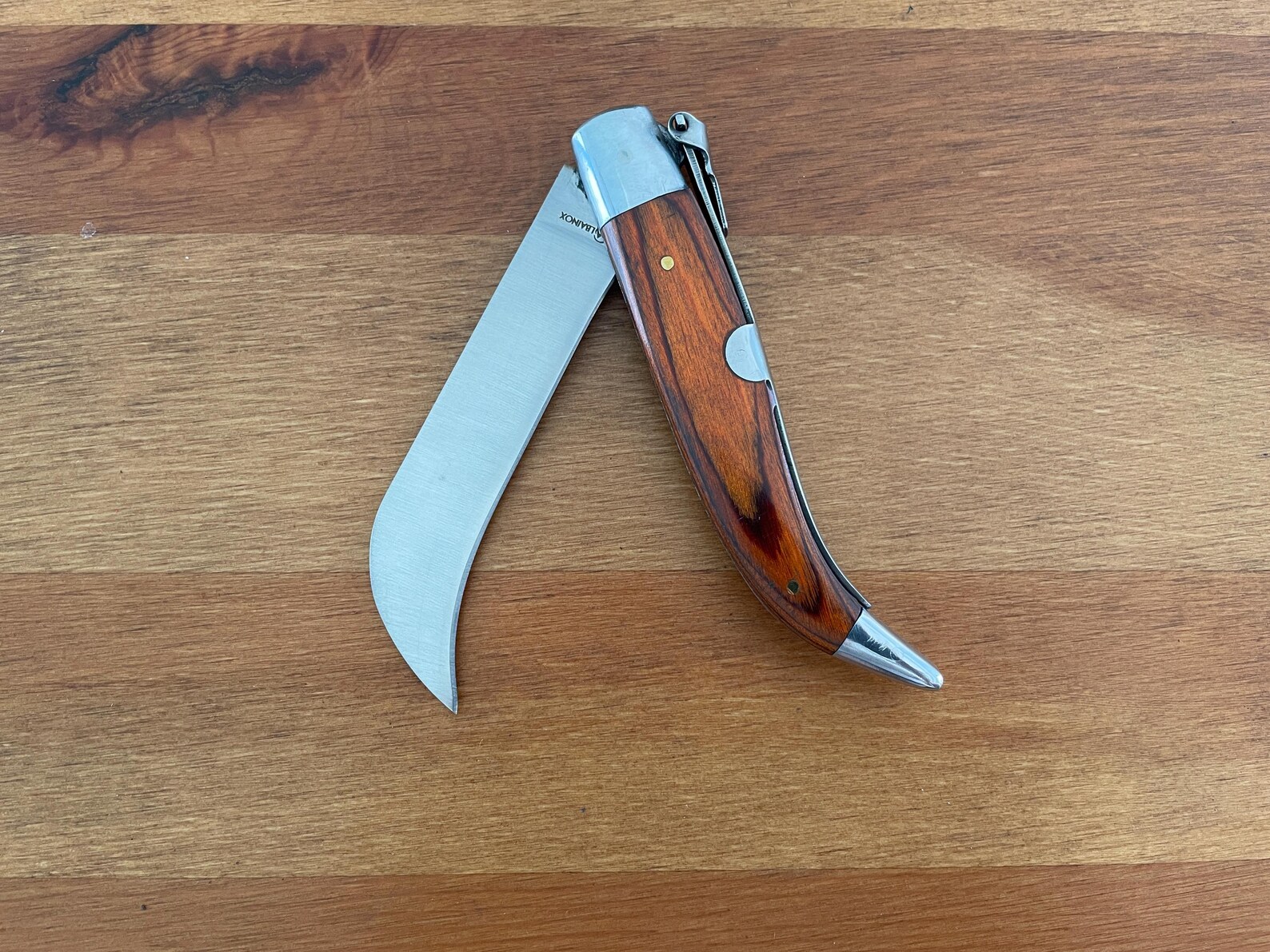 3.7" Hawkbill Skinning Tranchete Spanish Navaja Teja Pocket Knife ...
