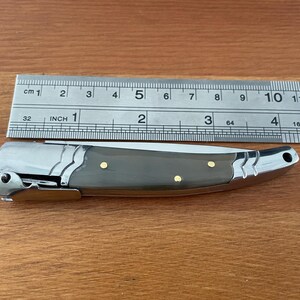 3.14" Spanish Navaja Pocket Knife Bull Horn Scales With Ratchet ...