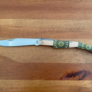 5" Arabian Style Navaja With Ratchet Pocket Knife Maple Wood Handle ...