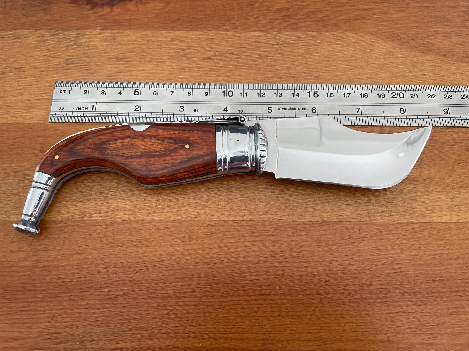 3.5” Spanish Navaja Capaora Pocket Knife Red Stamina Wood - USA Seller ...
