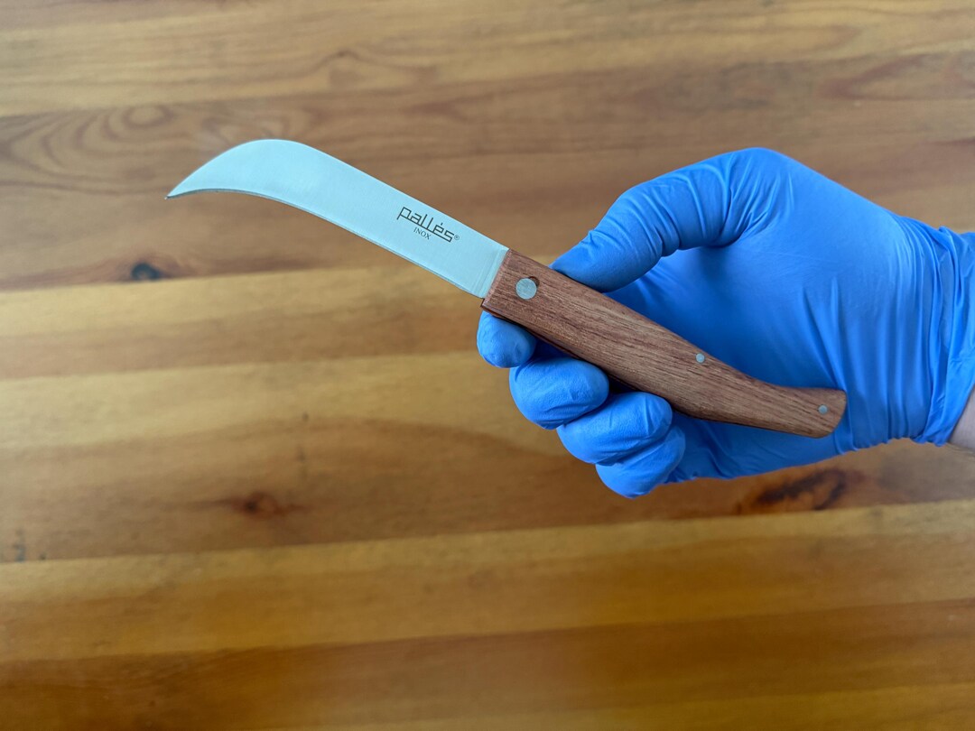 3.5" Tranchete Pallés Stainless Steel Inox Navaja Pocket Knife Wood ...