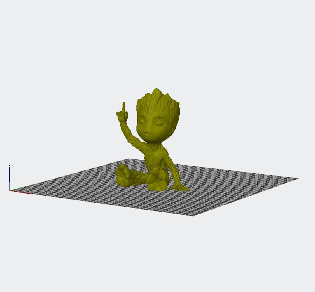 Middle Finger Baby Groot Planter - Etsy