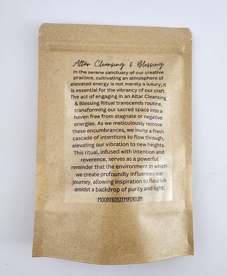 Altar Cleansing & Blessing Ritual Spell Kit Altar Tools Witchcraft Yule ...