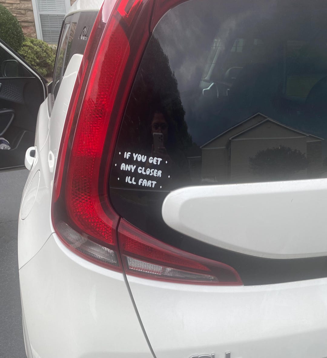 Don't Get Closer or Ill Fart Vinyl Decal for Car Window Bumper Sticker ...