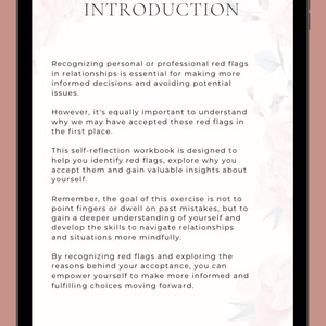 Recognizing Red Flags: A Self-reflection Workbook - Etsy