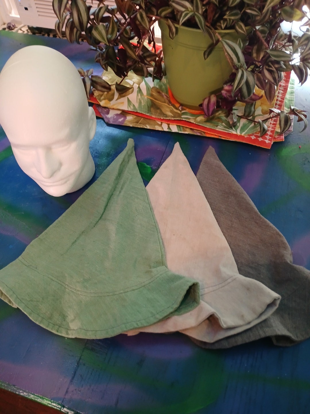 Low-key Wizard Hat | Wizard Bucket Hat | Made From Upcycled Canvas ...