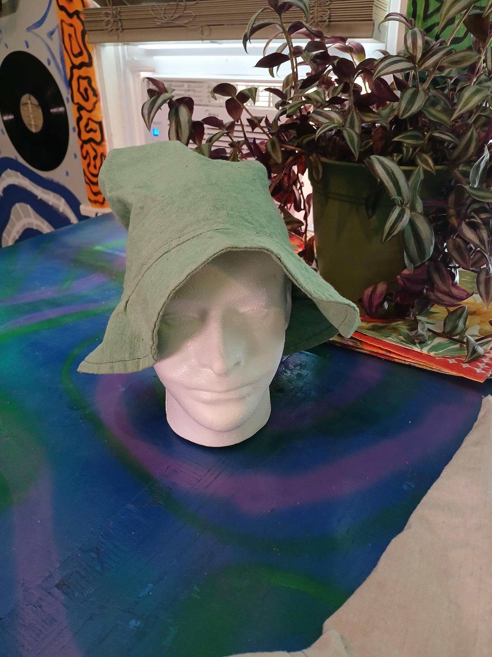 Low-key Wizard Hat | Wizard Bucket Hat | Made From Upcycled Canvas ...