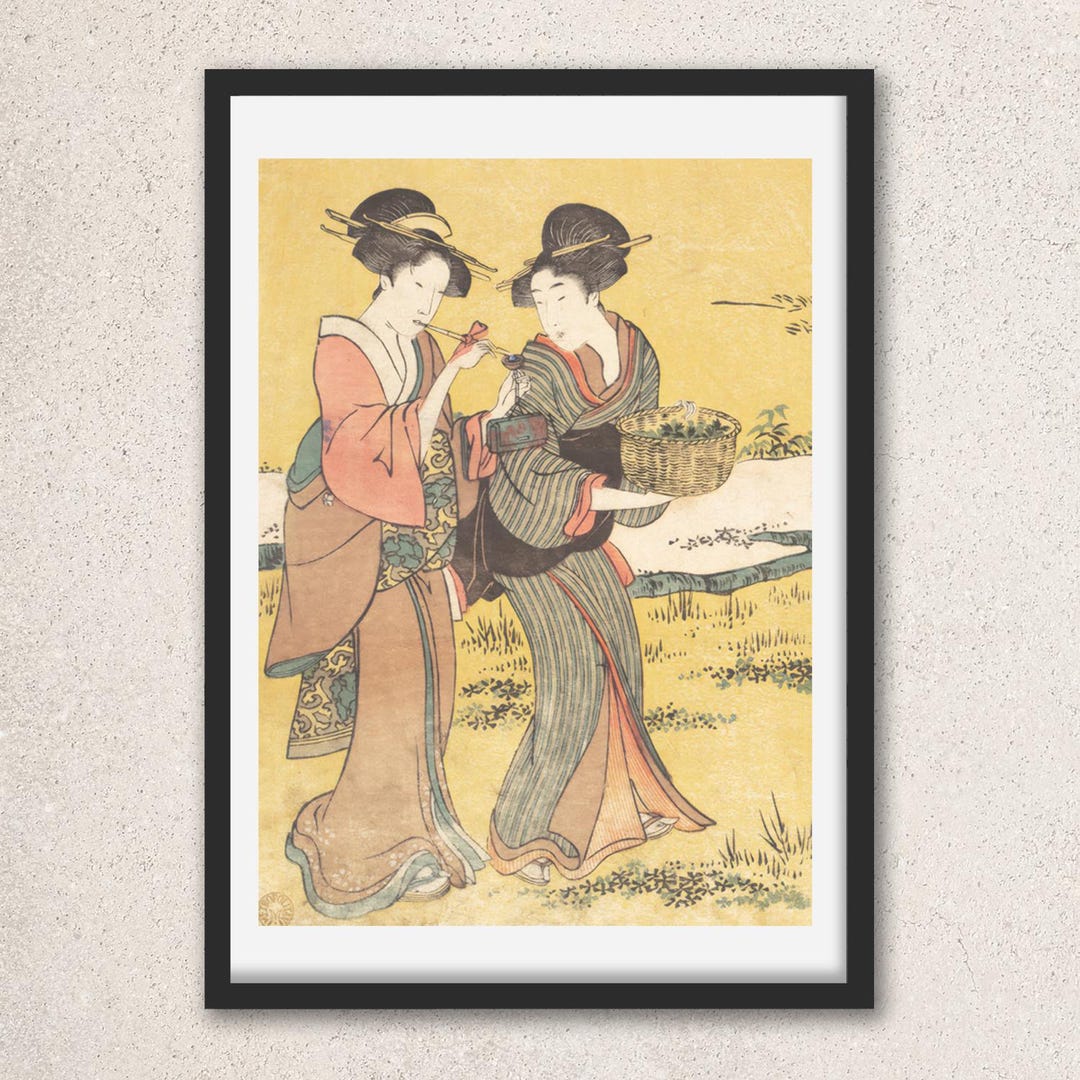 Japanese Ukiyo-e Art Poster Ukiyo-e Giclée Kitagawa Utamaro Home Decor ...