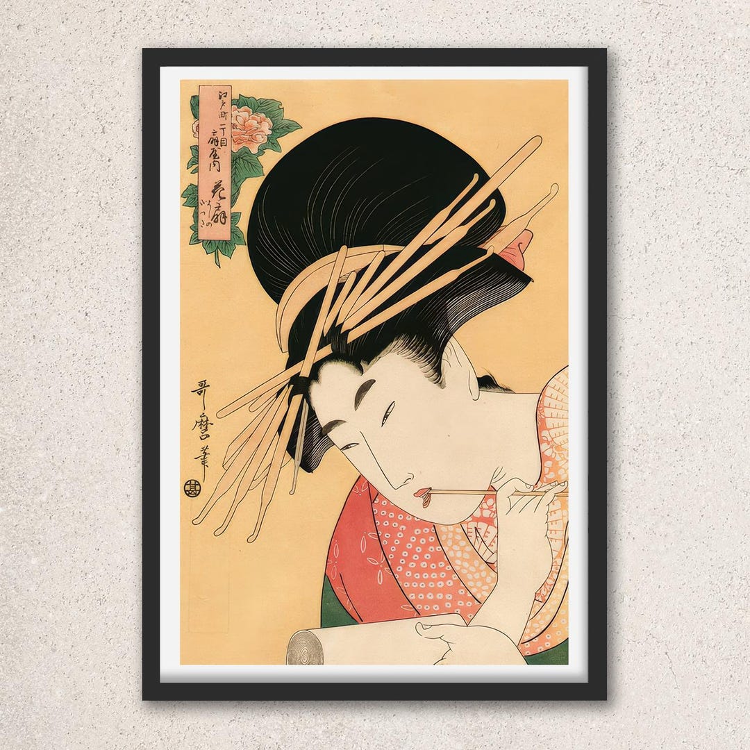 Japanese Ukiyo-e Art Poster Ukiyo-e Giclée Kitagawa Utamaro - Home ...