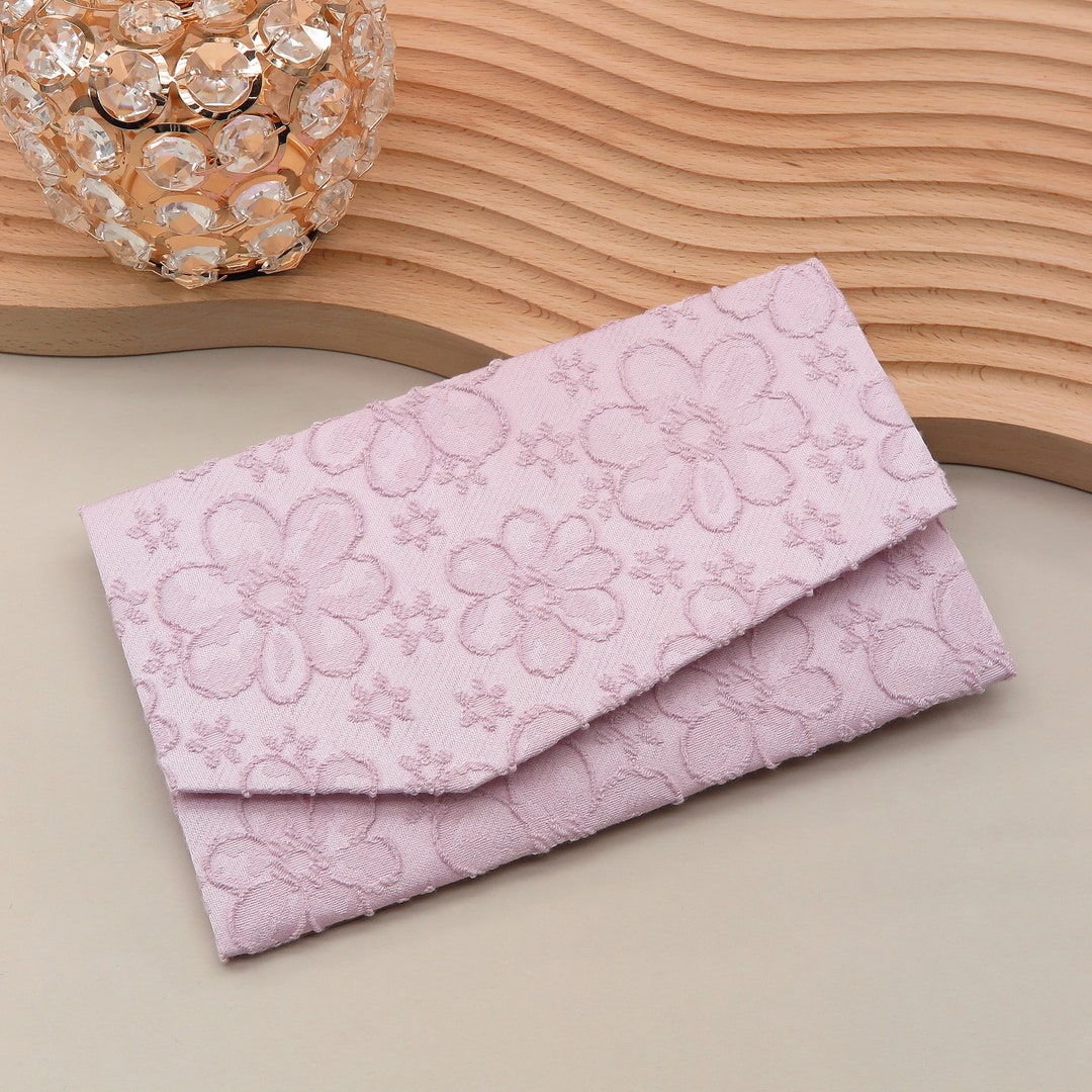 Japanese Magnetic Pouch Sakura Pink Tones Handmade Pouch Elegant Wallet ...