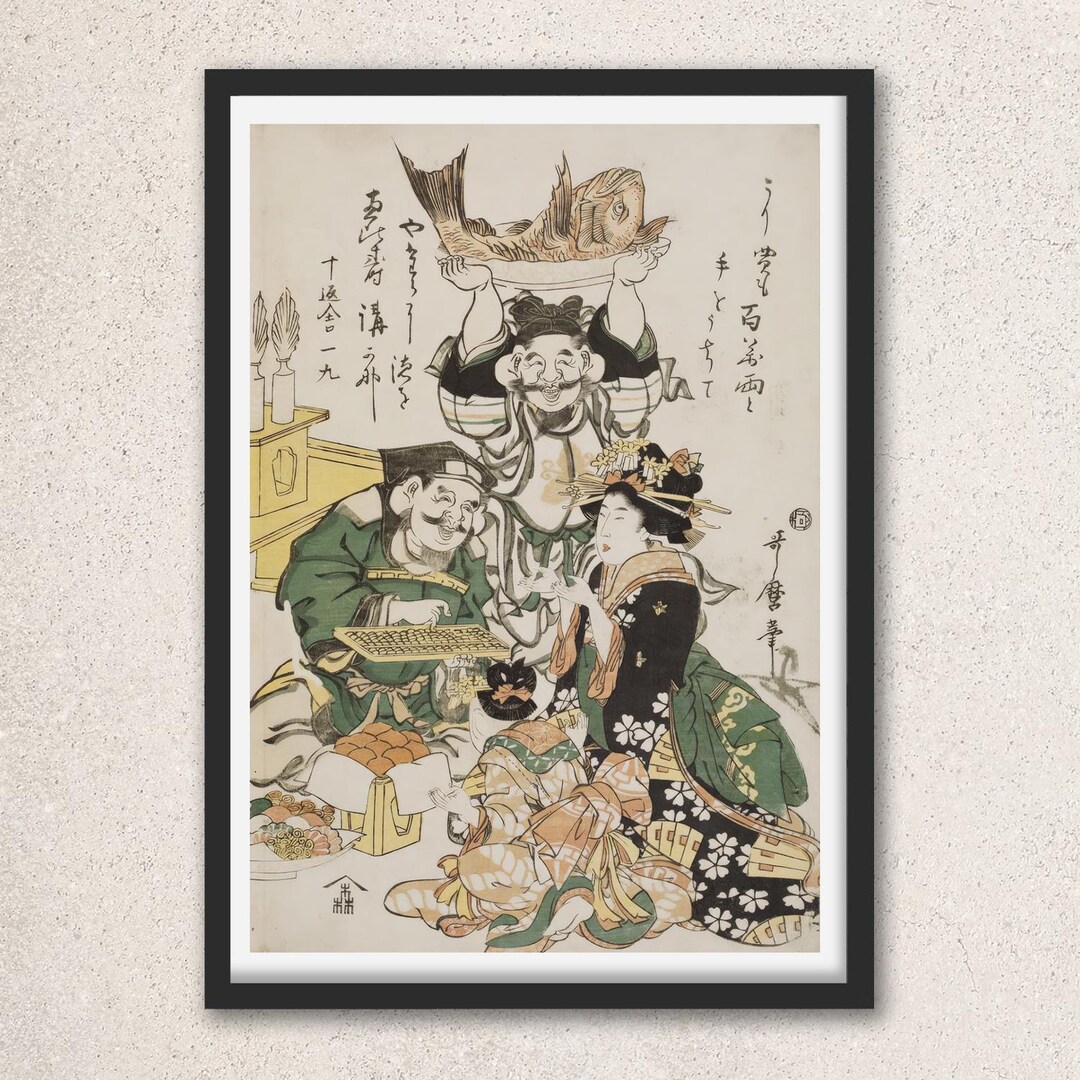 Japanese Ukiyo-e Art Poster Ukiyo-e Giclée Kitagawa Utamaro Home Decor ...