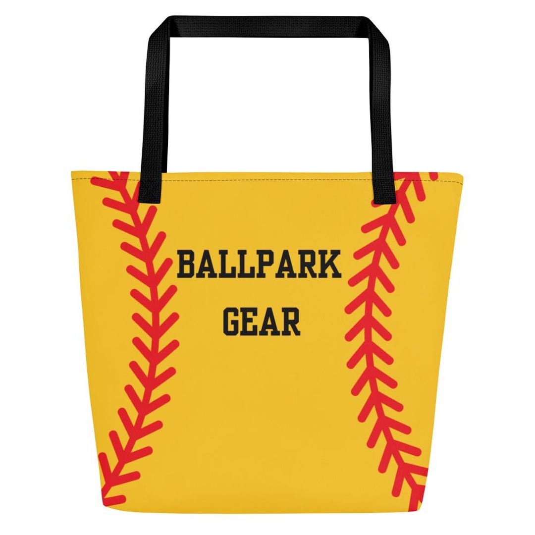 Softball Ballpark Gear Customizable Large Tote Bag - Etsy