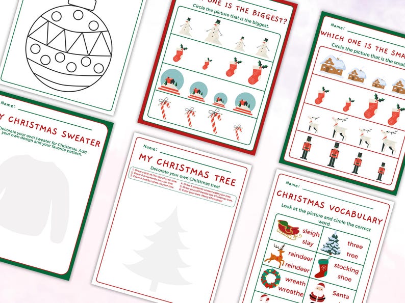 Christmas Party Games for Kids, Christmas Game, Christmas Activity ...