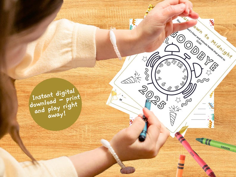 New Year's Eve Games & Activities Bundle for Kids (printable) - Etsy