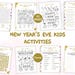 New Year's Eve Games & Activities Bundle for Kids (printable) - Etsy