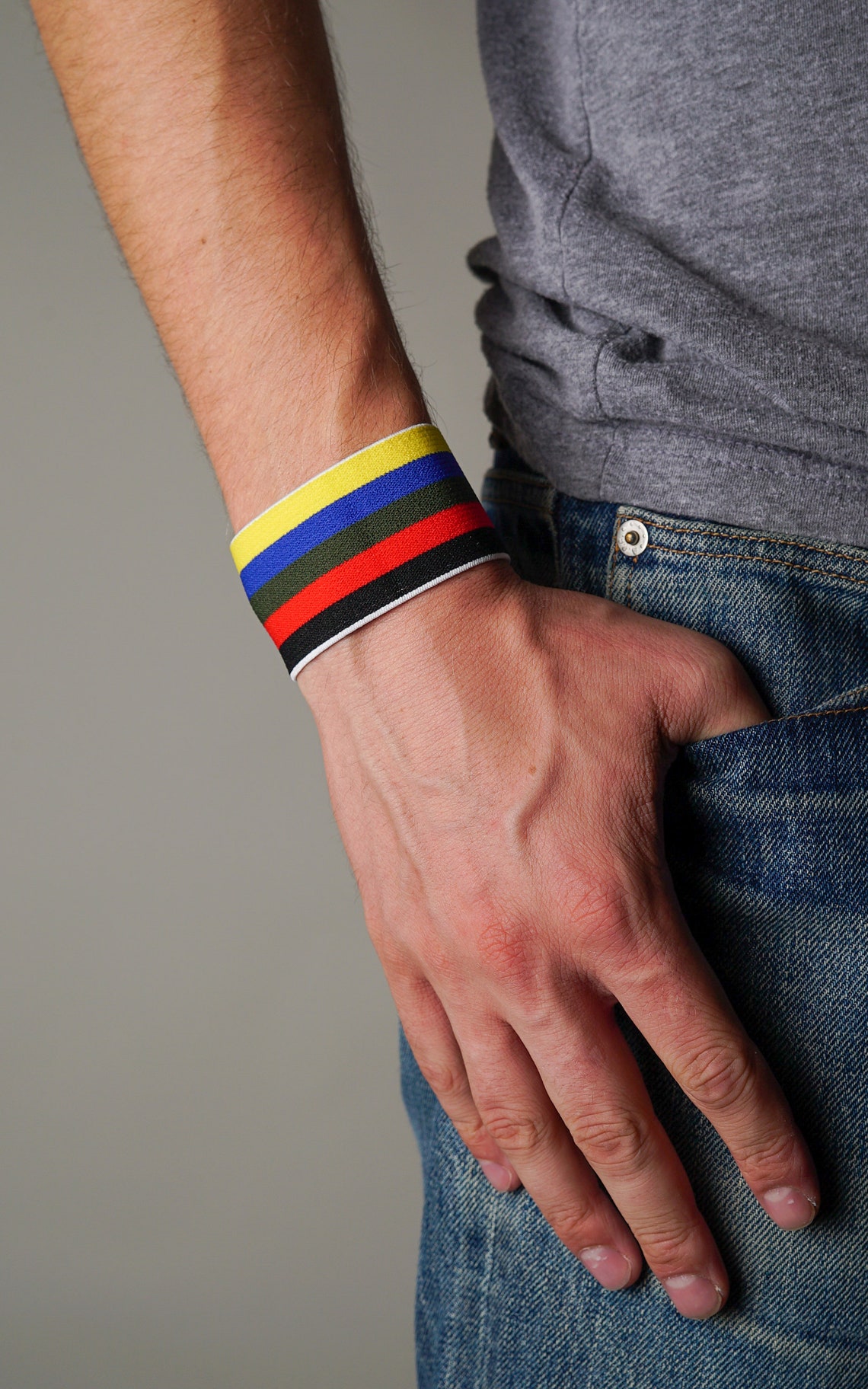 Mens Wristband Retro Fashion 90s Style Hipster Bracelets | Etsy