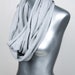 Light Grey Cotton Scarf Men Lightweight Scarf Light Grey Spring Scarf ...