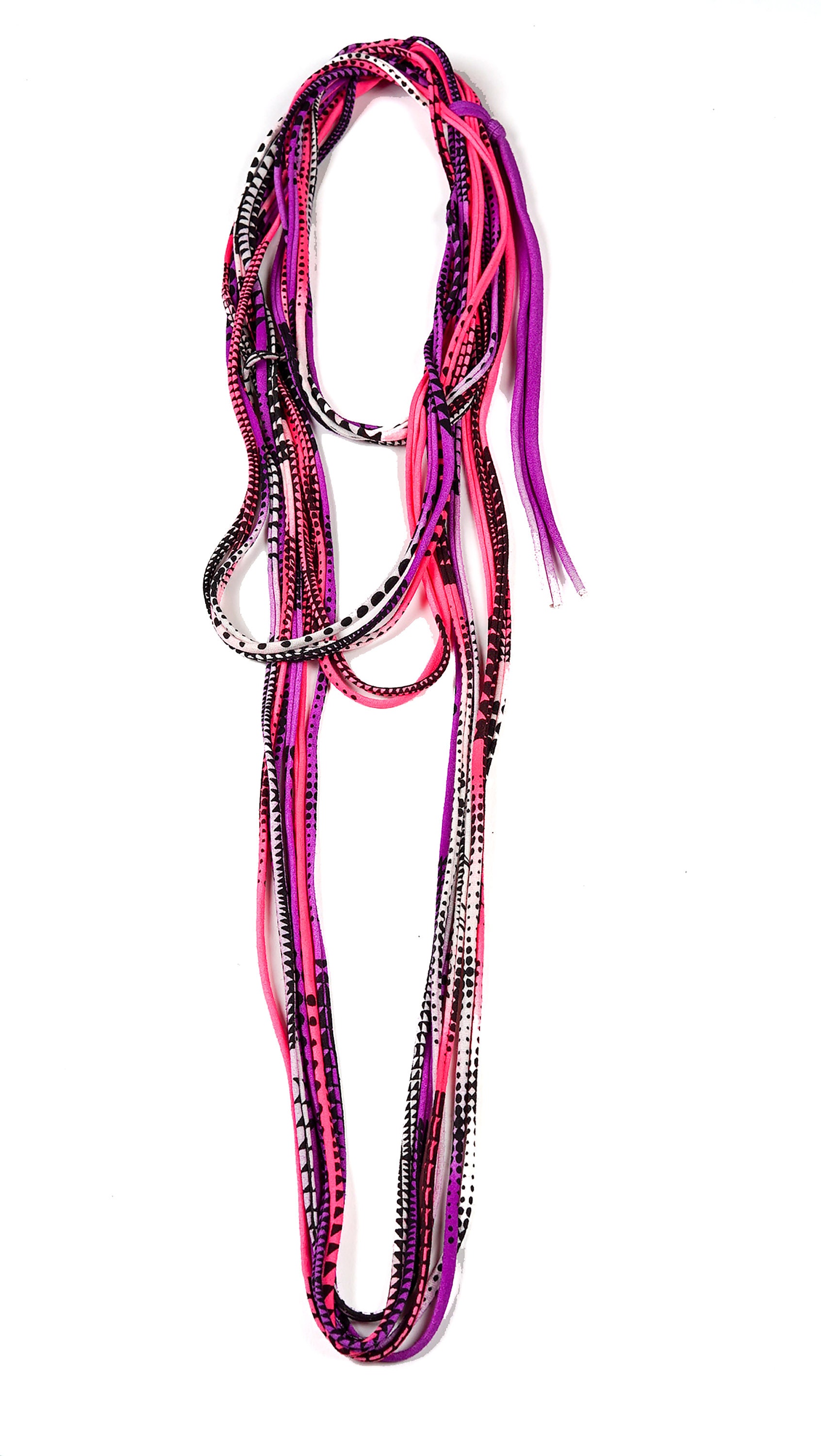 Neon Pink Necklace Womens jewelry Festival Scarf Bohemian | Etsy