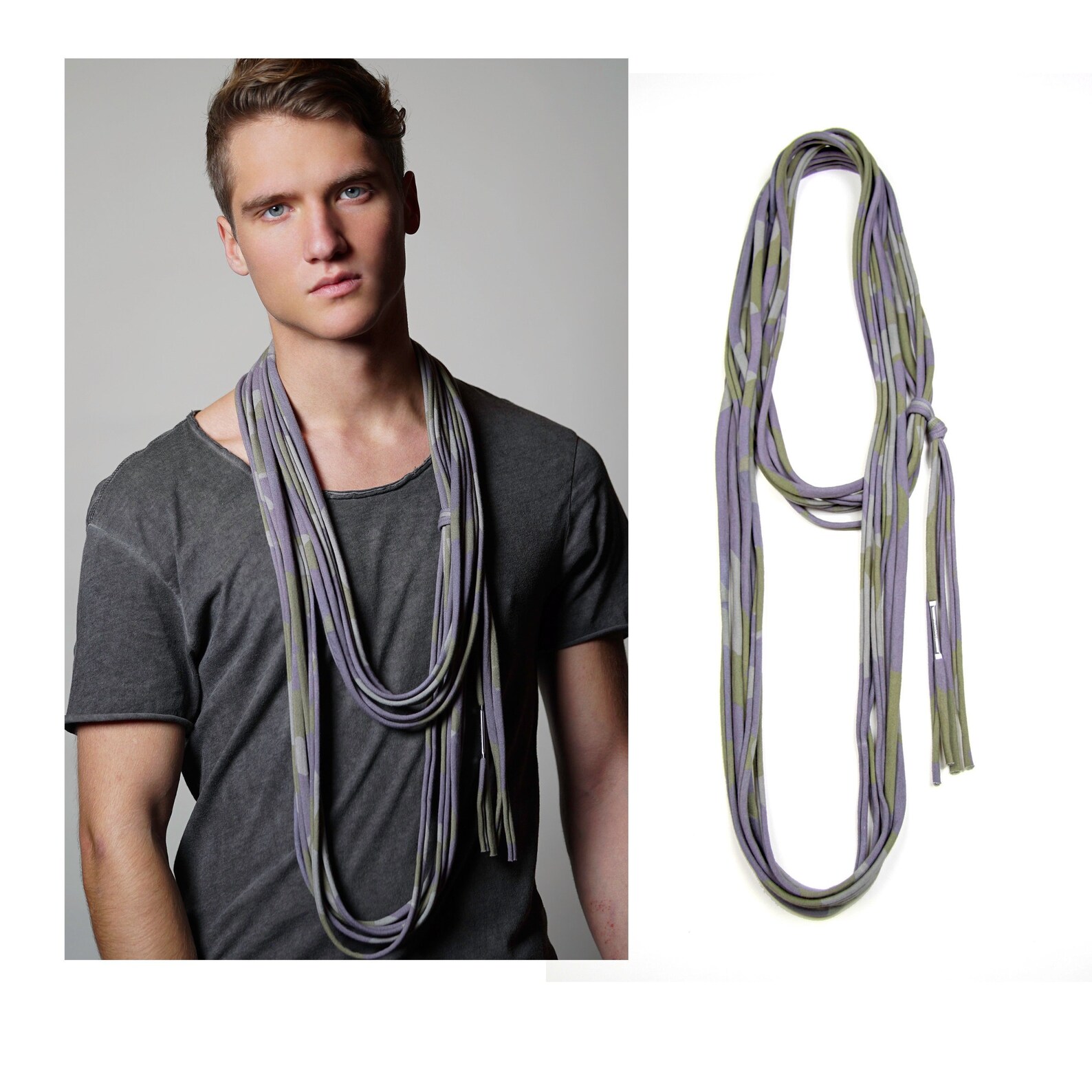 Green Scarf Camouflage Scarf Men Boyfriend Gift Burning Men | Etsy