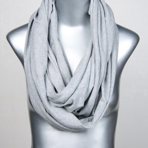 Light Grey Cotton Scarf Men Lightweight Scarf Light Grey Spring Scarf ...