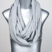 Light Grey Cotton Scarf Men Lightweight Scarf Light Grey Spring Scarf ...