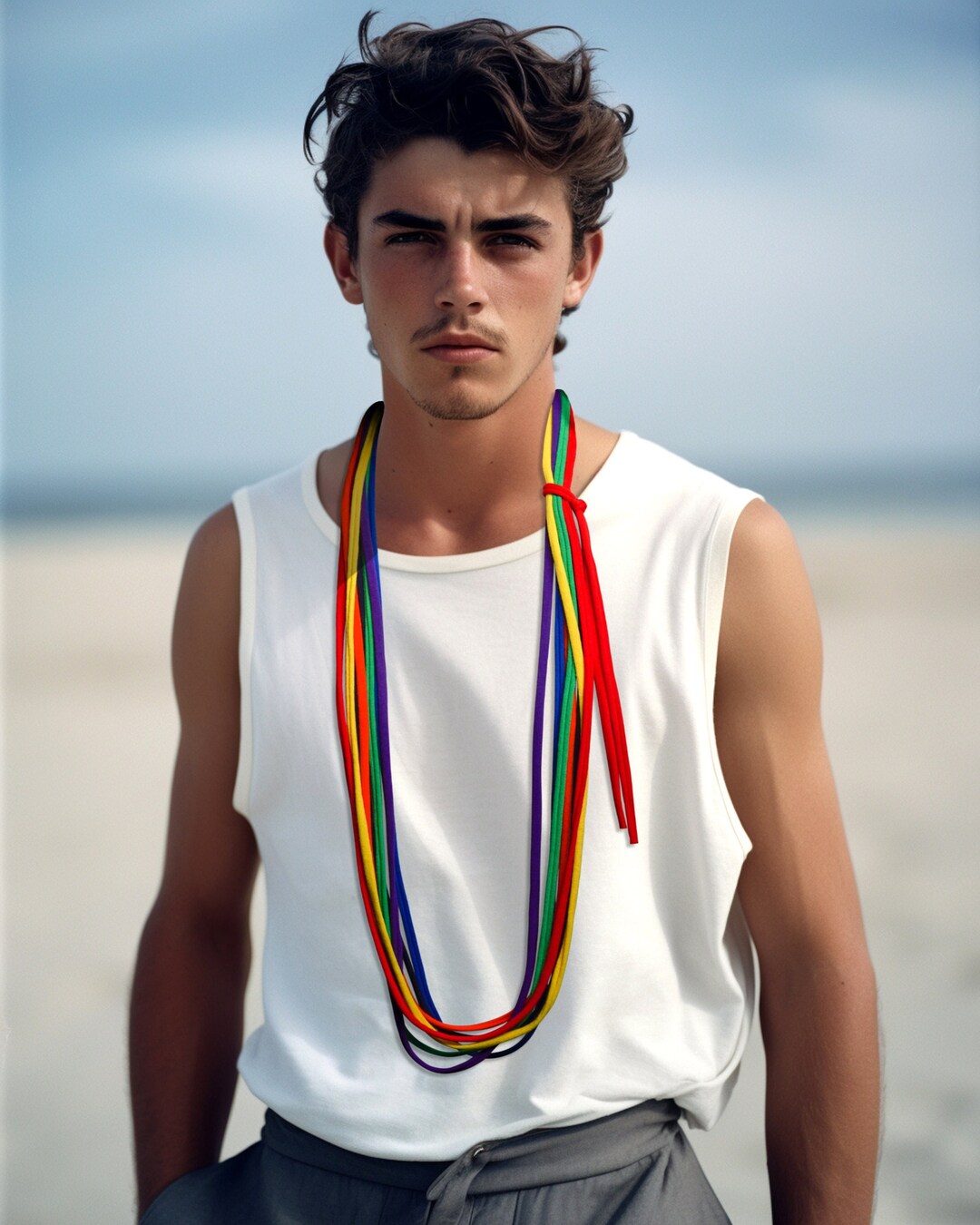 Gay Pride Accessory / Scarf Mens Jewelry / Rainbow Accessories / Unisex ...