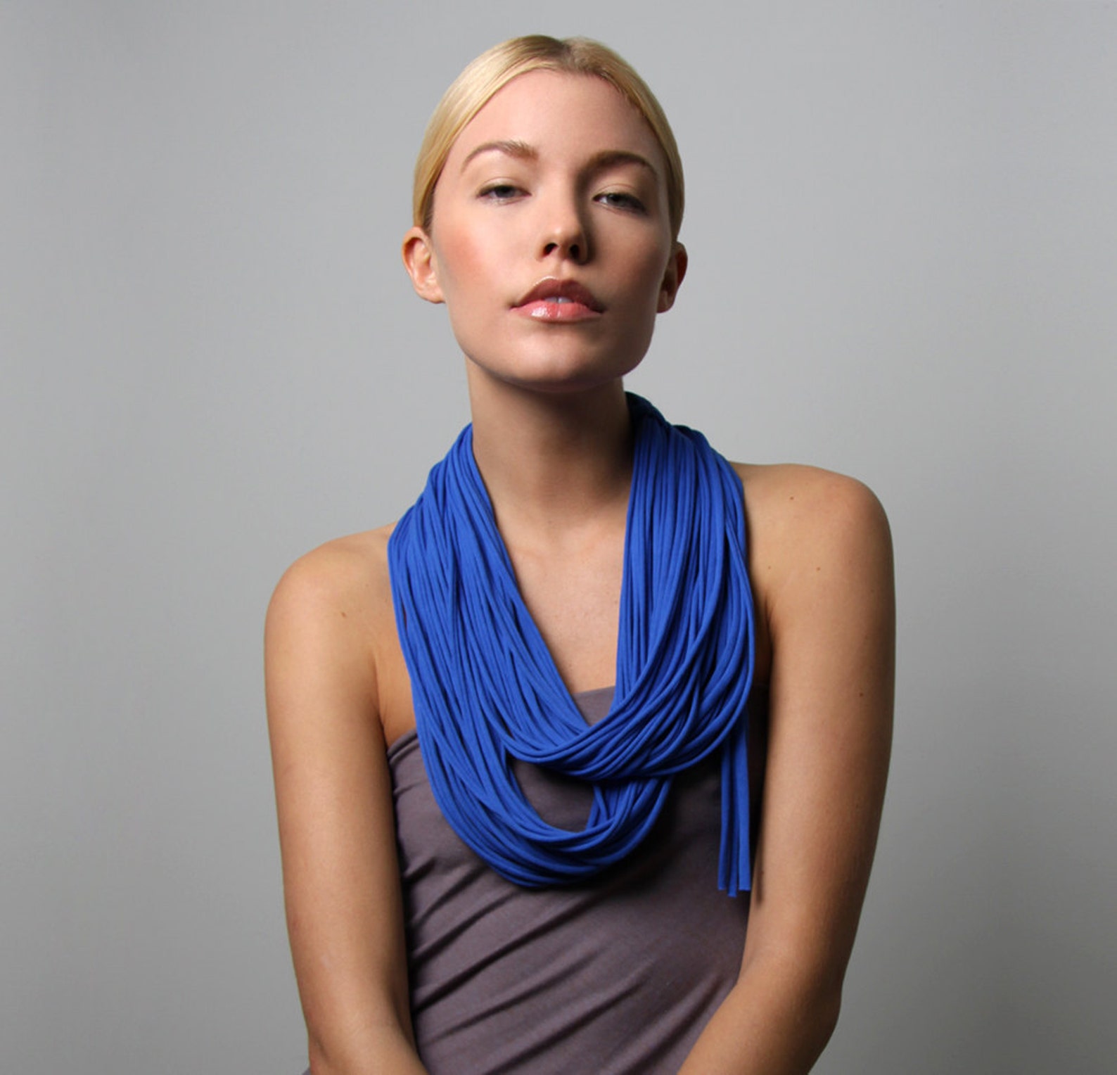 Blue Scarf / Personalized Gift for Her / Fashion Accessories / - Etsy