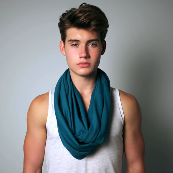 Green Infinity Scarf - Etsy