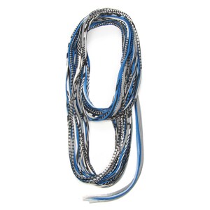 Unisex Blue Infinity Scarf Necklace / Fashion Accessories / - Etsy