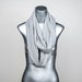 Light Grey Cotton Scarf Men Lightweight Scarf Light Grey Spring Scarf ...