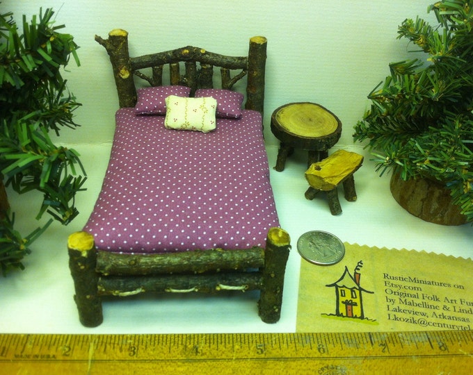 Wider Longer COTTAGE SIZE Rustic Miniatures Dollhouse Log - Etsy