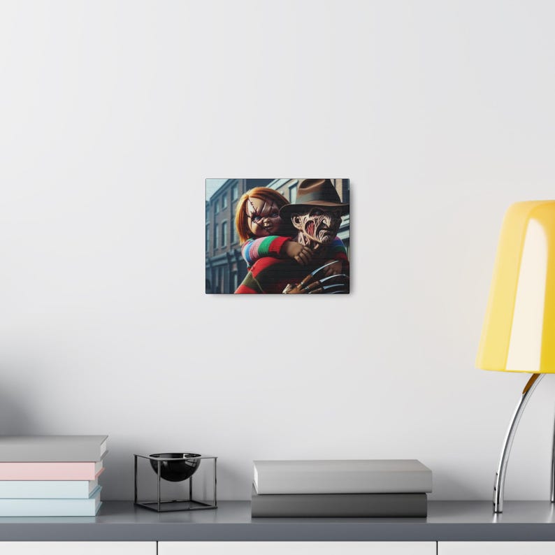 Chucky and Freddy Canvas - Etsy