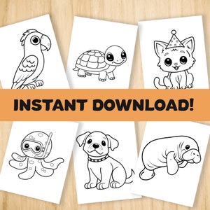 Printable Animal Coloring Pages for Kids | Animals Coloring Sheets ...